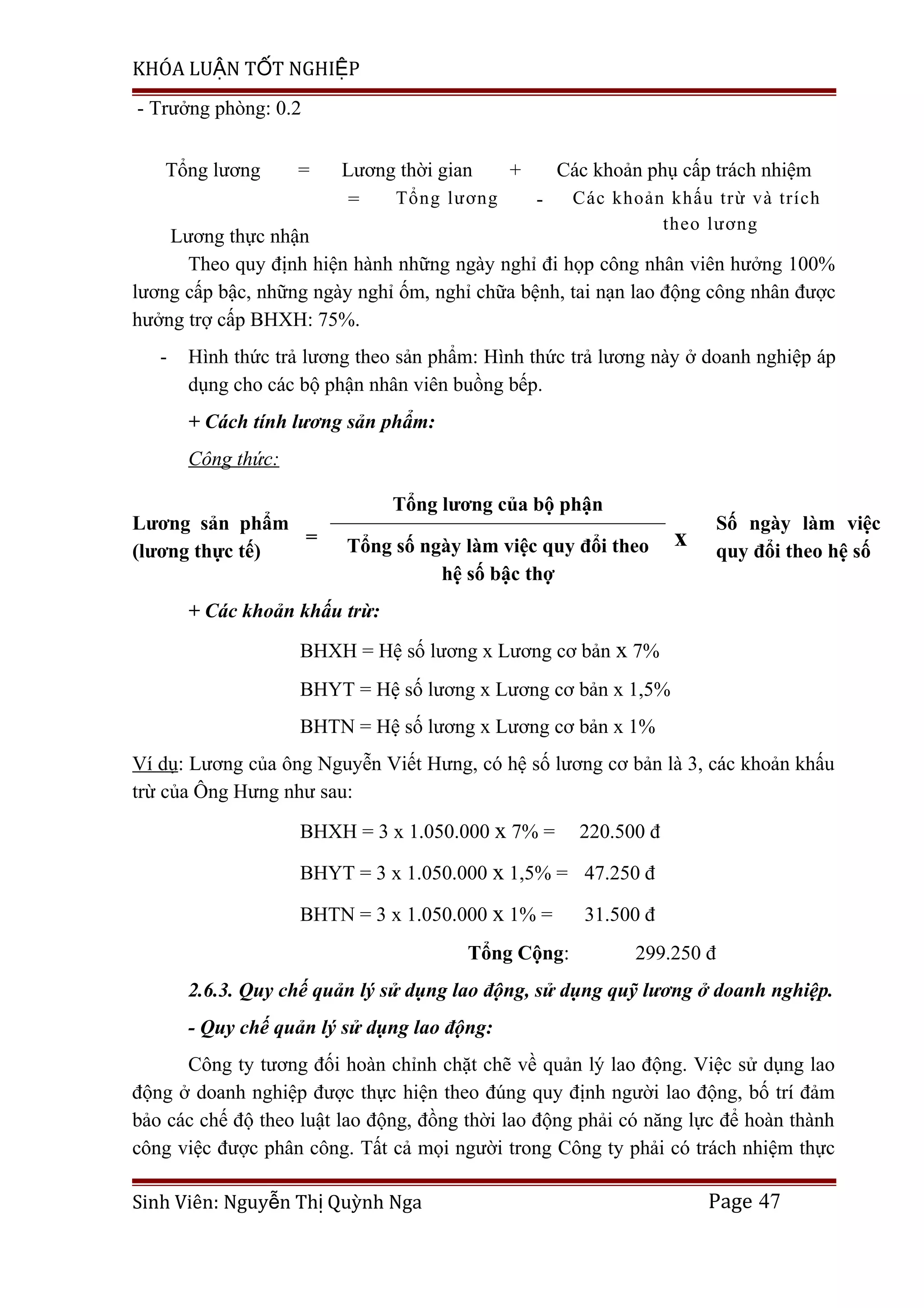 Khóa luận tốt nghiệp kế toán tiền lương và các khoản trích theo lương | DOC