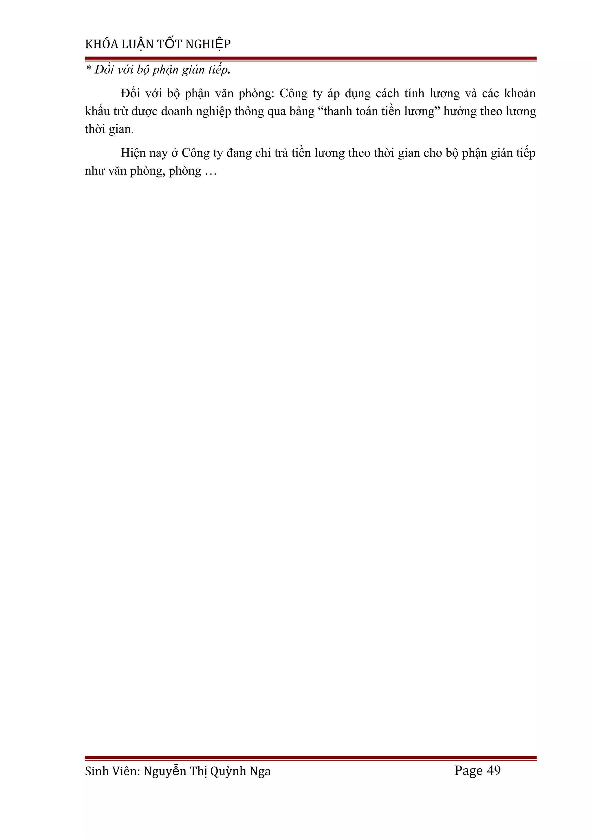 Khóa luận tốt nghiệp kế toán tiền lương và các khoản trích theo lương | DOC