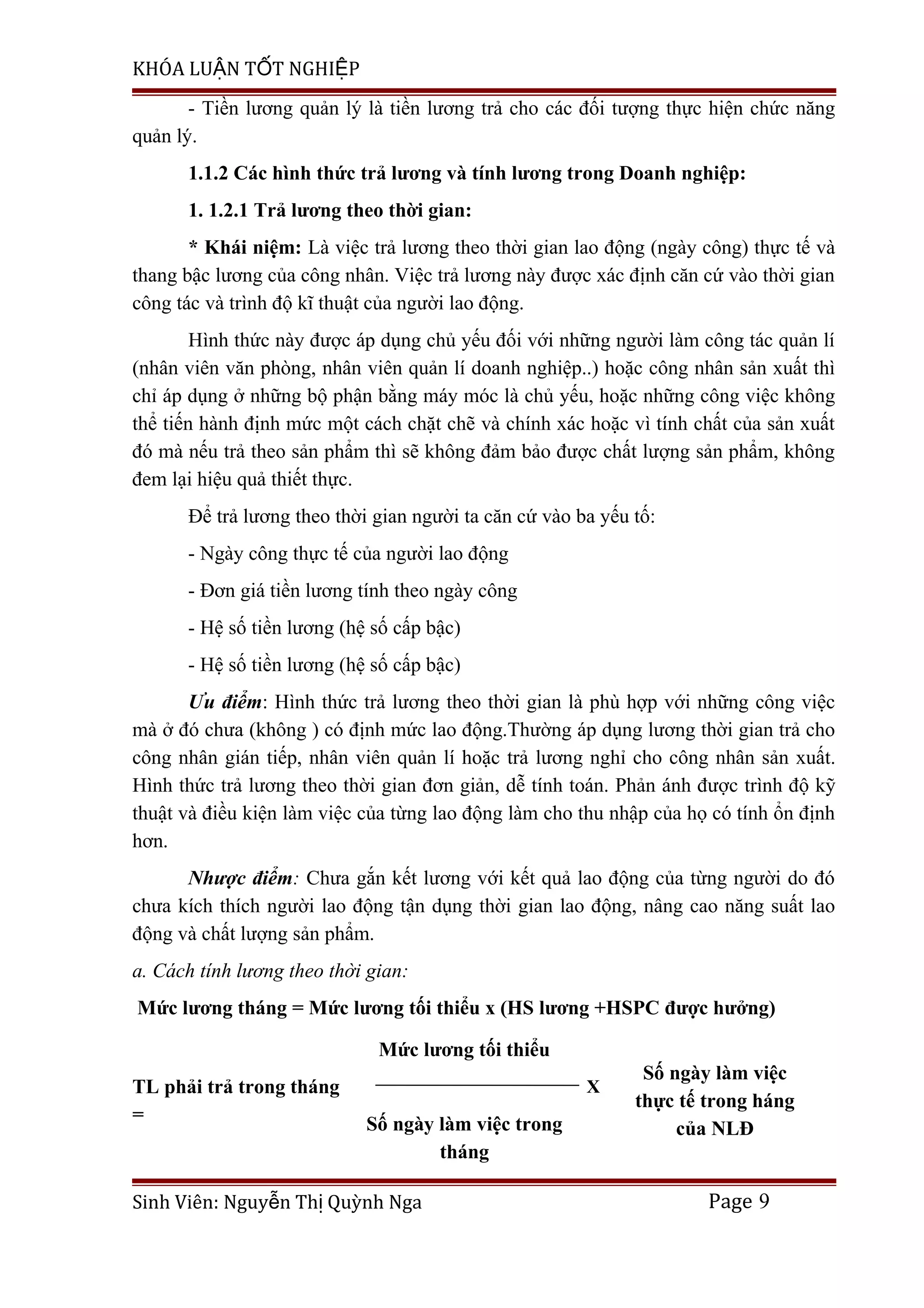 Khóa luận tốt nghiệp kế toán tiền lương và các khoản trích theo lương | DOC