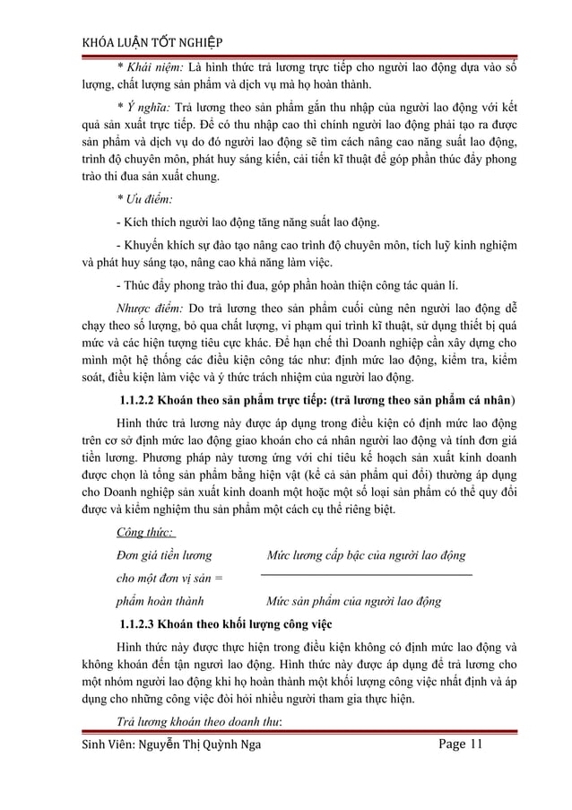 Khóa luận tốt nghiệp kế toán tiền lương và các khoản trích theo lương | DOC