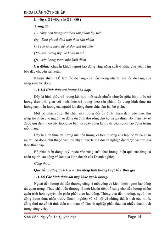 Khóa luận tốt nghiệp kế toán tiền lương và các khoản trích theo lương | DOC