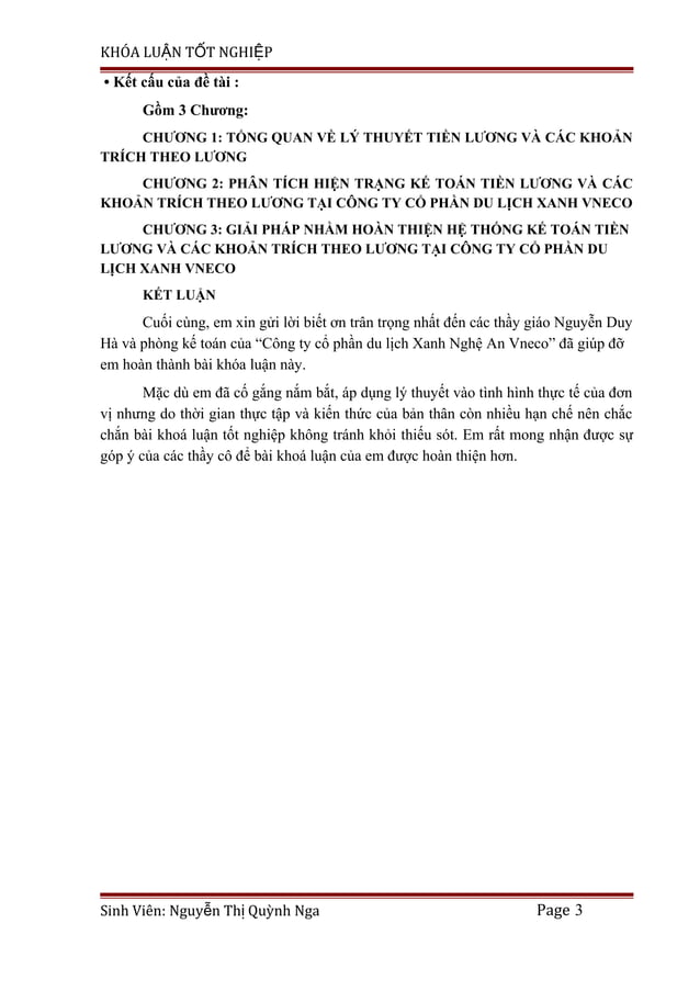 Khóa luận tốt nghiệp kế toán tiền lương và các khoản trích theo lương | DOC