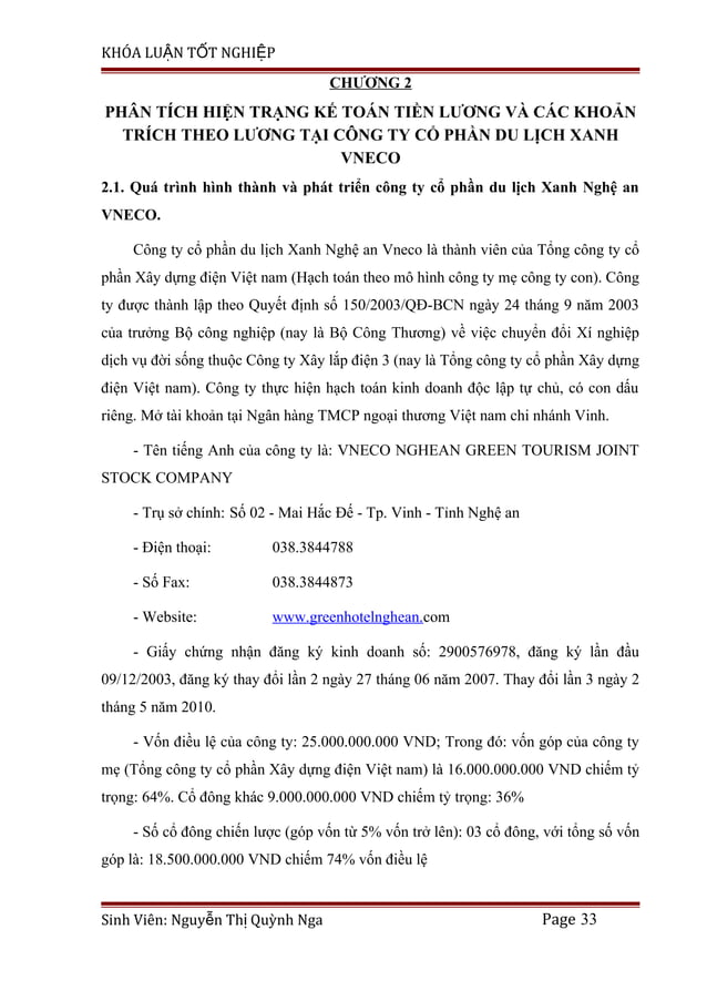 Khóa luận tốt nghiệp kế toán tiền lương và các khoản trích theo lương | DOC