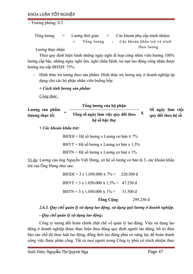 Khóa luận tốt nghiệp kế toán tiền lương và các khoản trích theo lương | DOC