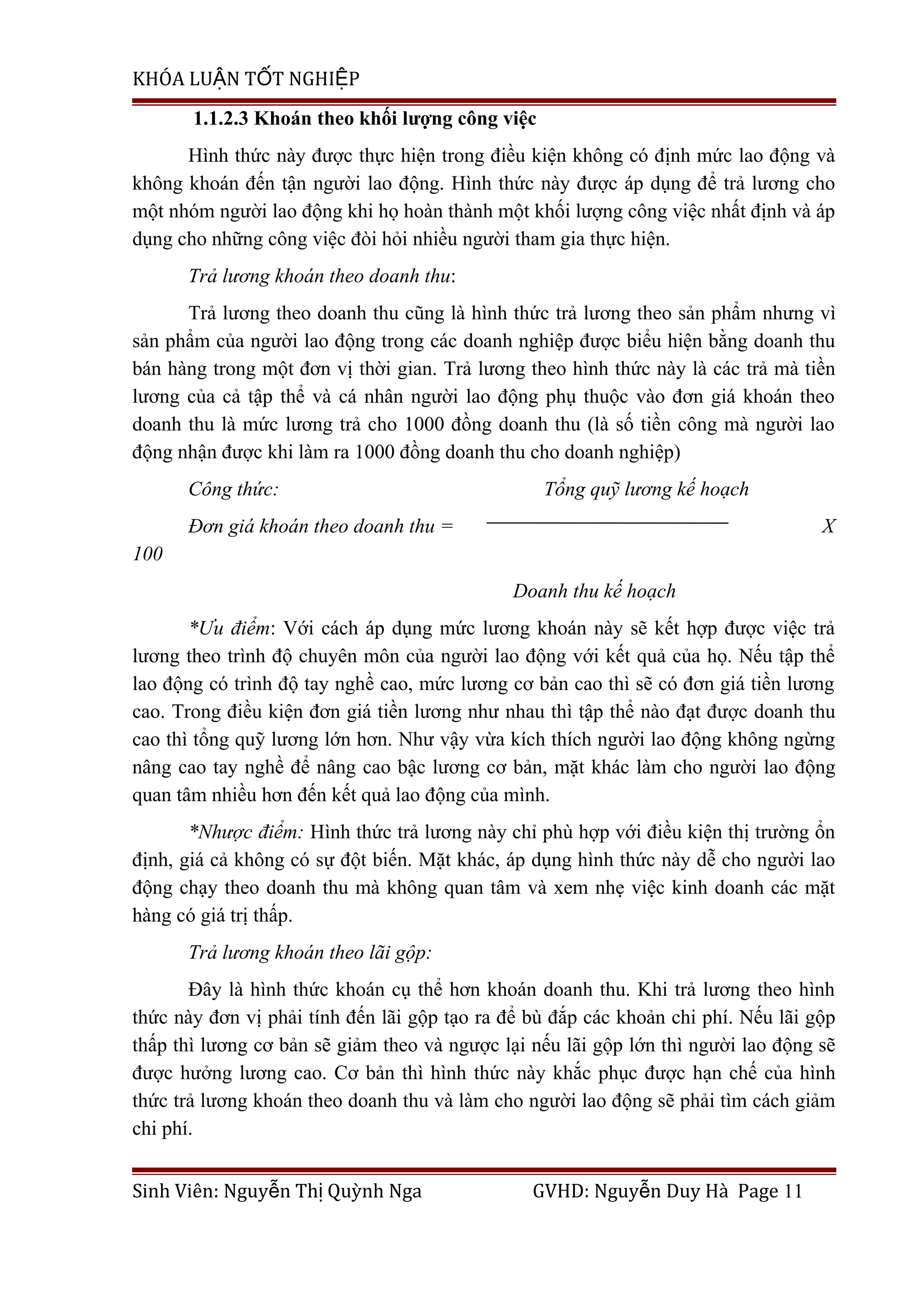 Khóa luận tốt nghiệp tiền lương và các khoản trích theo lương | DOC