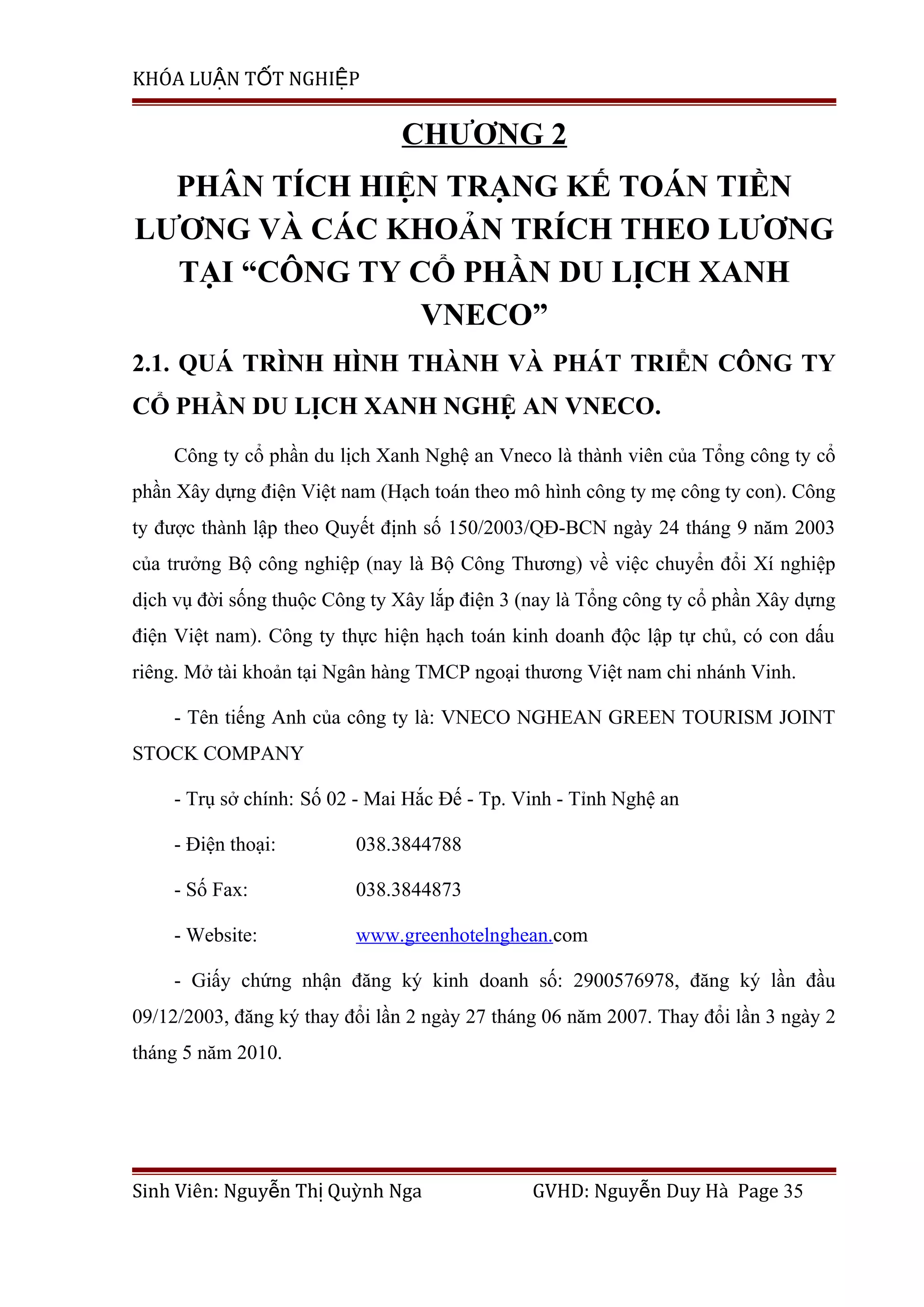 Khóa luận tốt nghiệp tiền lương và các khoản trích theo lương | DOC