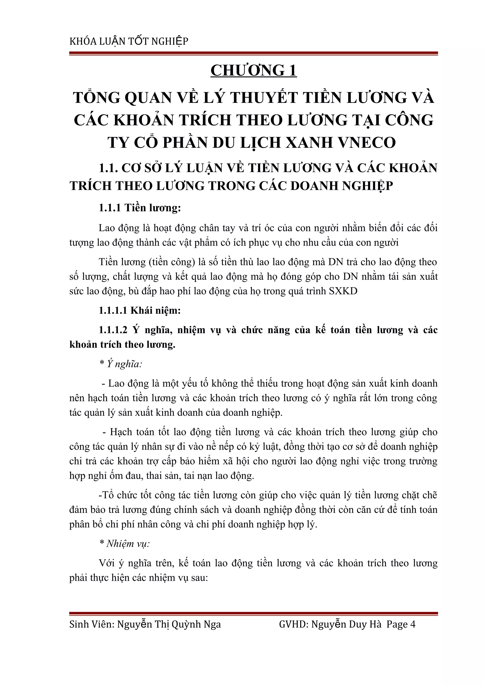 Khóa luận tốt nghiệp tiền lương và các khoản trích theo lương | DOC