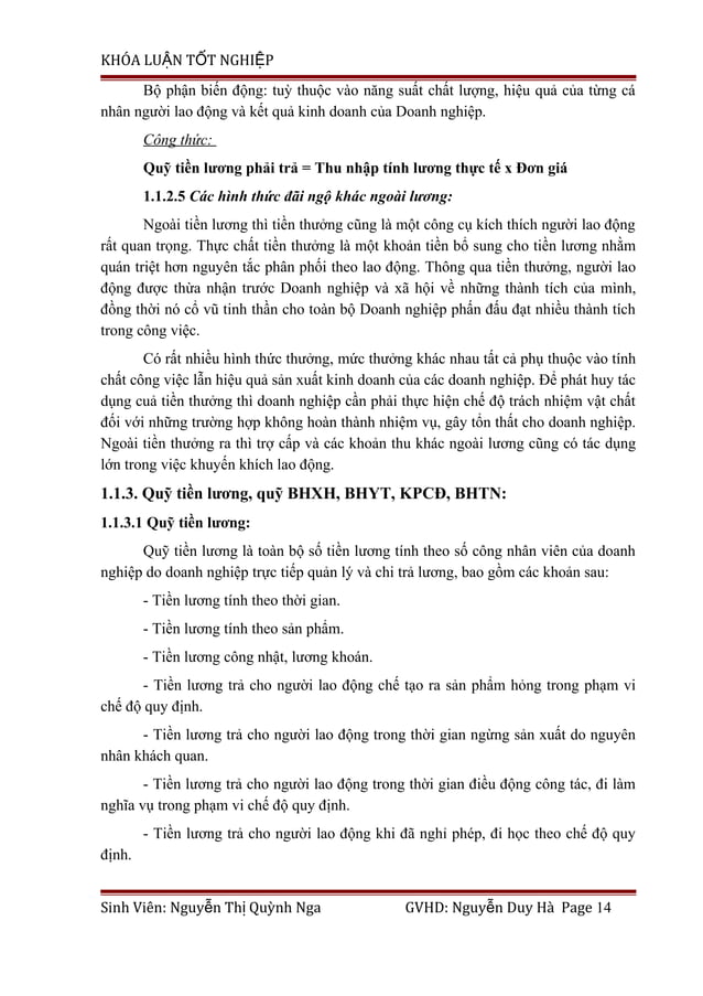 Khóa luận tốt nghiệp tiền lương và các khoản trích theo lương | DOC