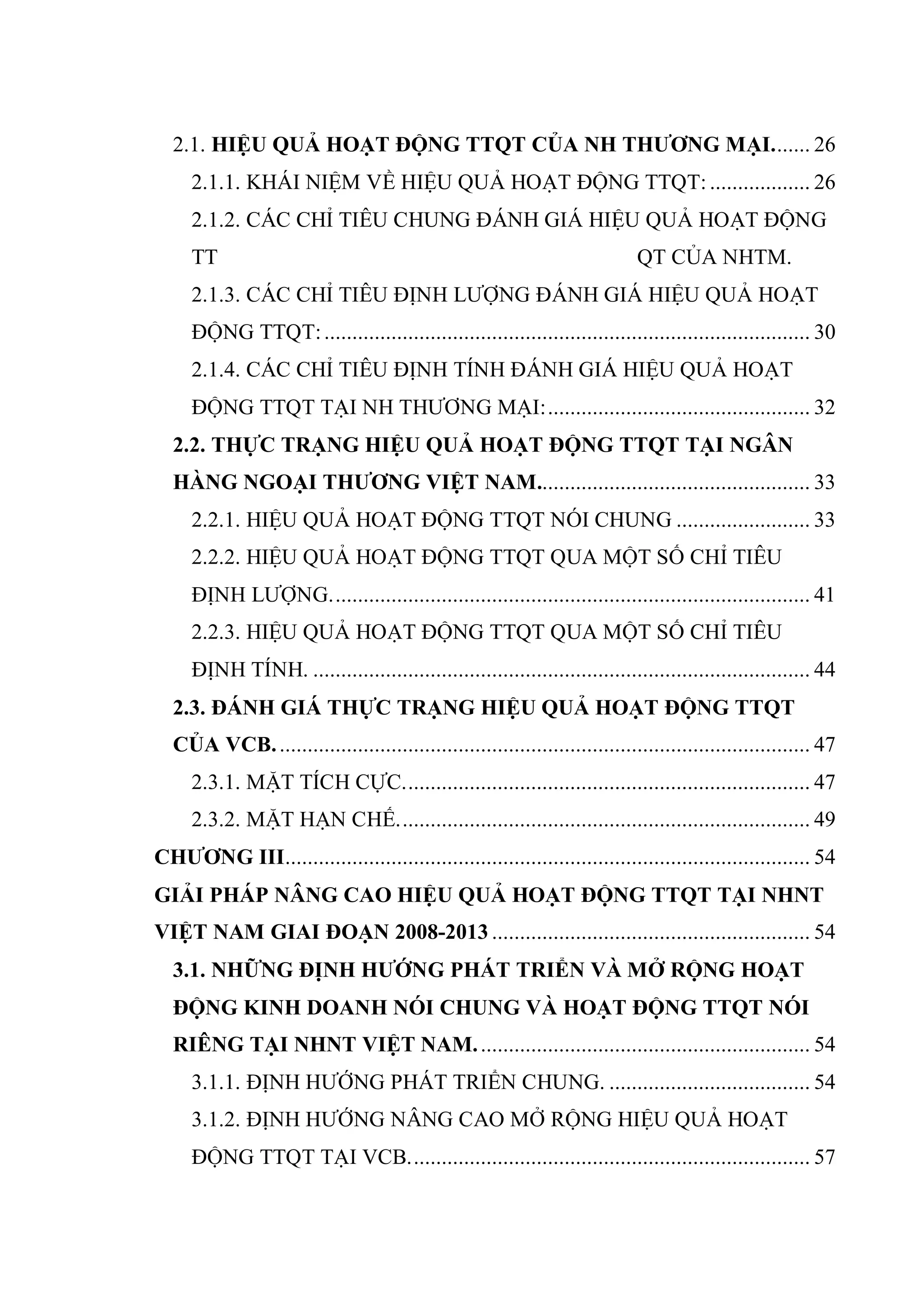 Khóa luận tốt nghiệp giải pháp nâng cao hiệu quả hoạt động thanh toán quốc tế tại ngân hàng ...