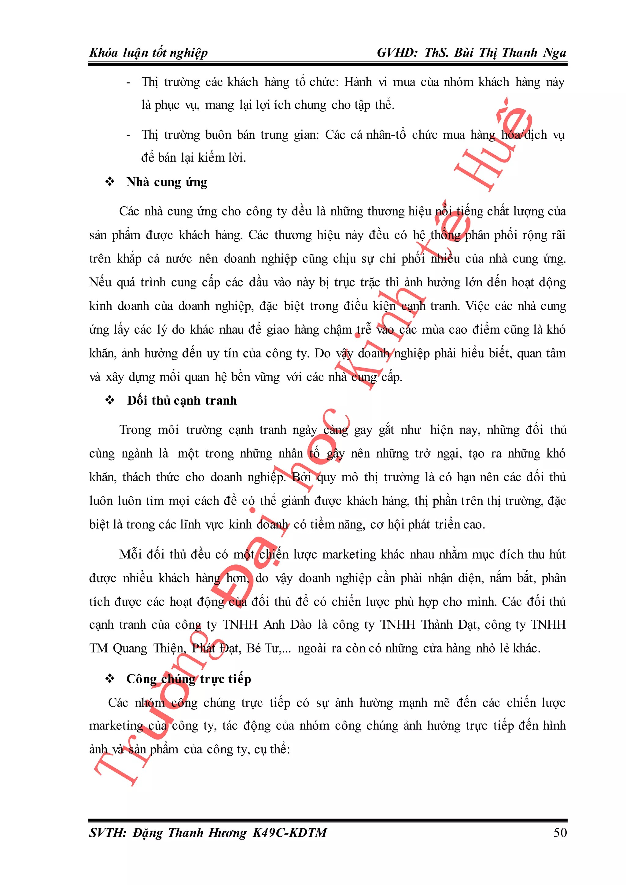 Khóa Luận Tốt Nghiệp Hoàn Thiện Chiến Lược Marketing Mix Công Ty Anh ...