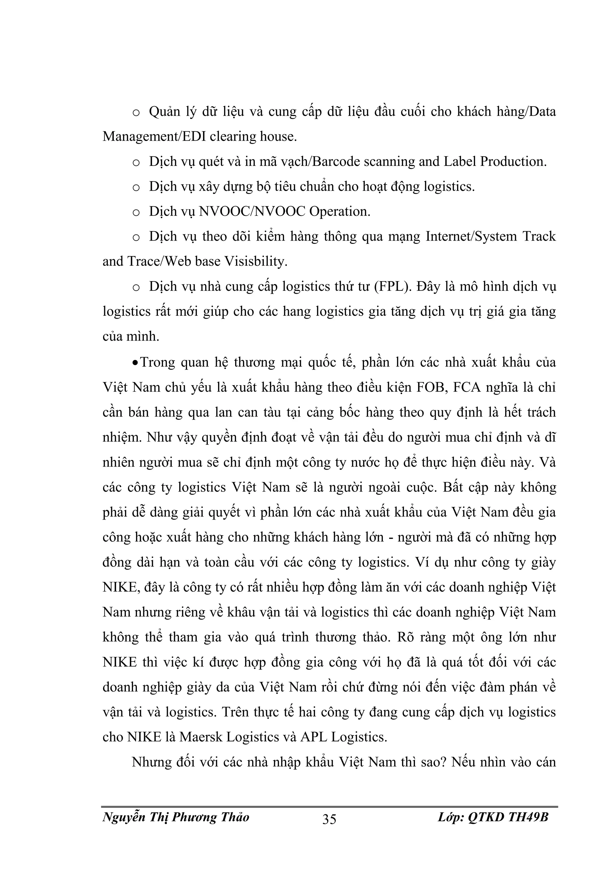 Khóa luận tốt nghiệp khoa Logistics và quản lý chuỗi cung ứng, 9 điểm.doc