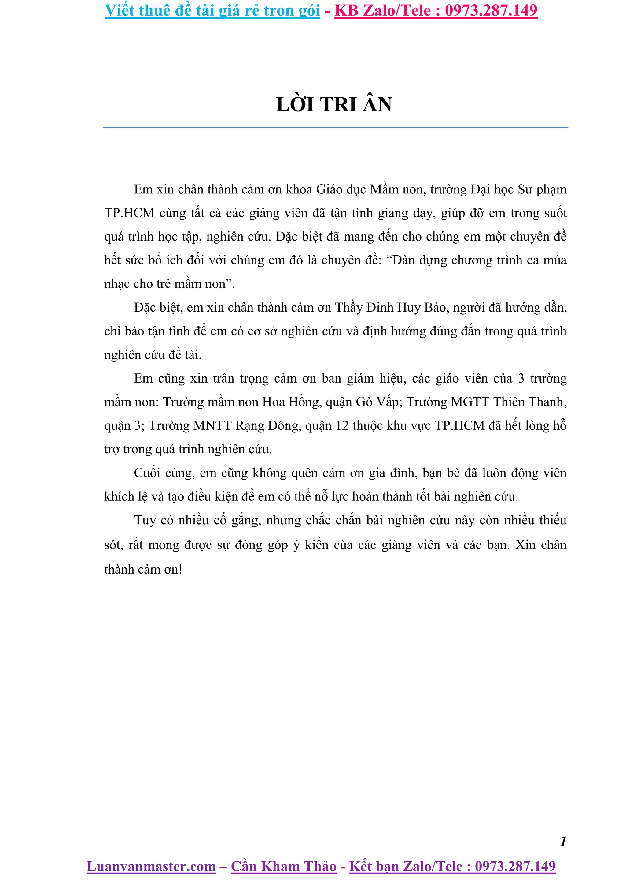 Khóa luận tốt nghiệp Khoa Sư phạm mầm non Trường Đại học Sư Phạm TpHCM.doc