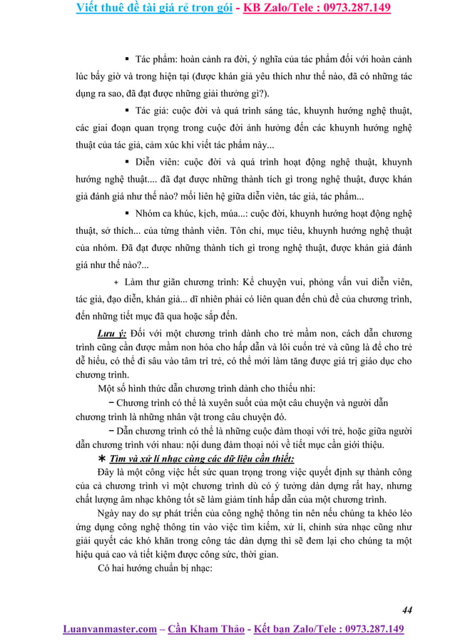 Khóa luận tốt nghiệp Khoa Sư phạm mầm non Trường Đại học Sư Phạm TpHCM.doc