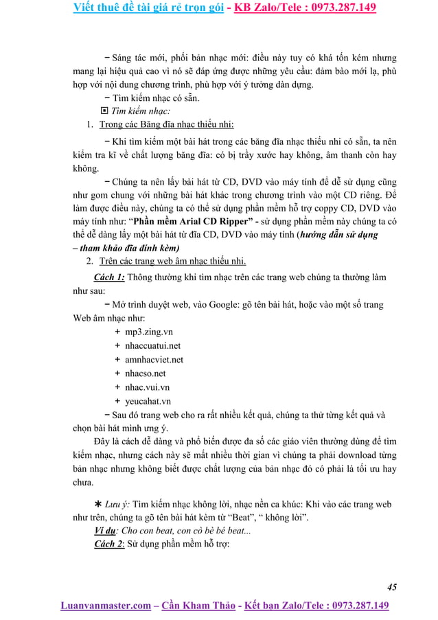 Khóa luận tốt nghiệp Khoa Sư phạm mầm non Trường Đại học Sư Phạm TpHCM.doc