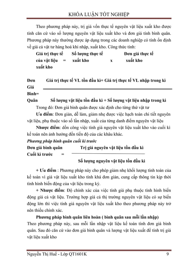 Khóa Luận Tốt Nghiệp Kế Toán Nguyên Vật Liệu Tại Công Ty Nhựa Phú Lâm | DOCX