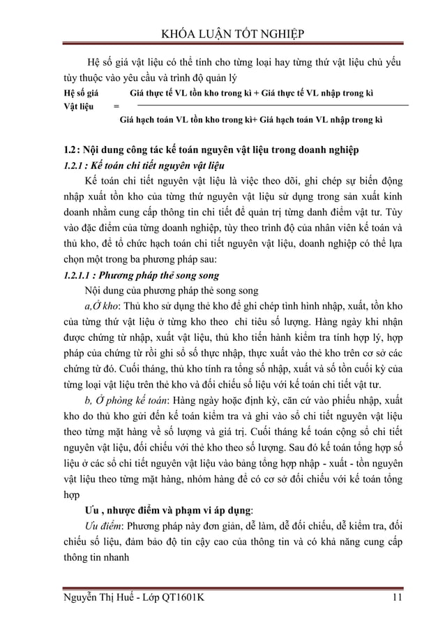 Khóa Luận Tốt Nghiệp Kế Toán Nguyên Vật Liệu Tại Công Ty Nhựa Phú Lâm | DOCX