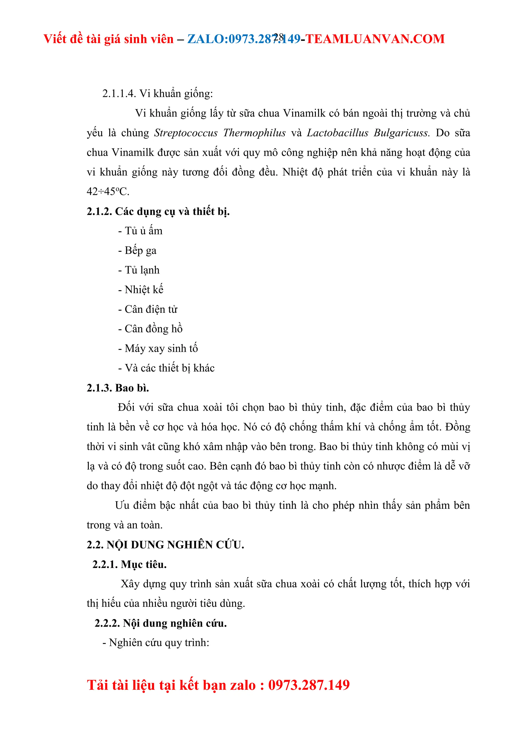 khóa luận tốt nghiệp nghieân cứu đề xuất quy trình sản xuất sữa chua xoài.doc