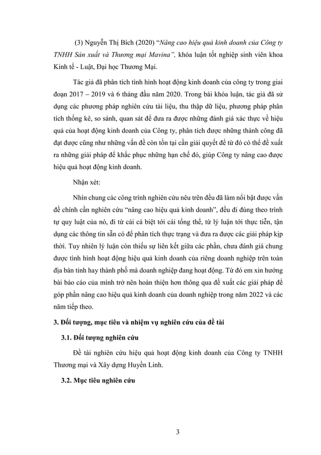 Khóa luận tốt nghiệp Nâng cao hiệu quả hoạt động kinh doanh của Công ty TNHH Thương mại và Xây ...