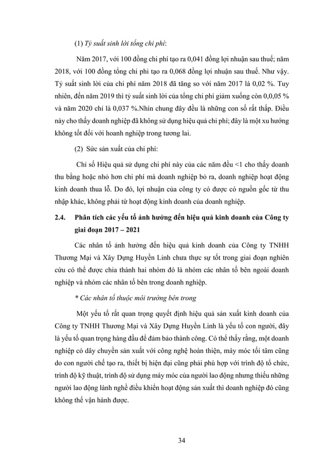 Khóa luận tốt nghiệp Nâng cao hiệu quả hoạt động kinh doanh của Công ty TNHH Thương mại và Xây ...