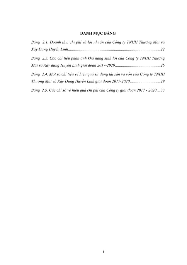 Khóa luận tốt nghiệp Nâng cao hiệu quả hoạt động kinh doanh của Công ty TNHH Thương mại và Xây ...