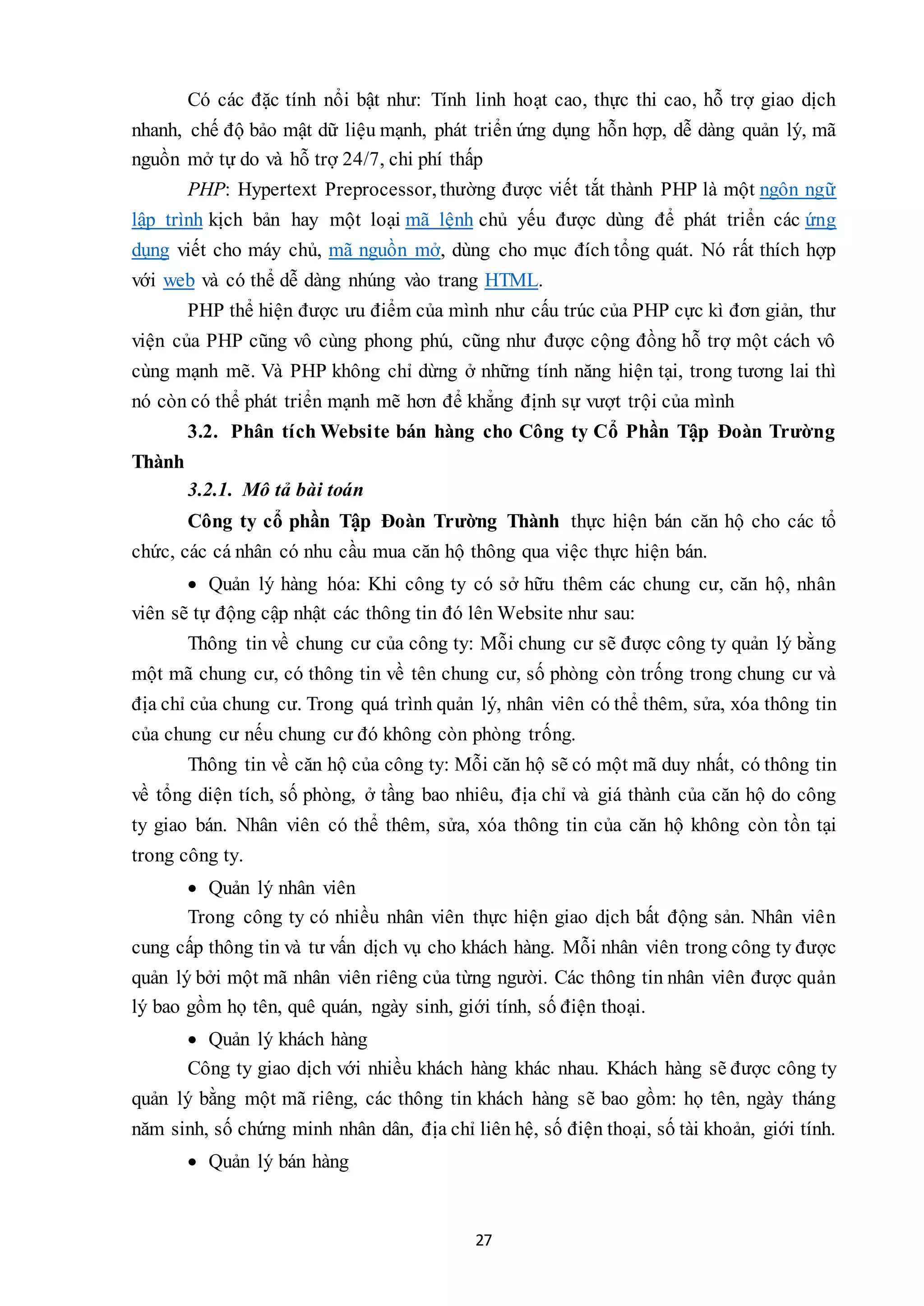 Khóa luận tốt nghiệp Phân tích thiết kế hệ thống website bán hàng trực tuyến tại Công ty Cổ phần ...