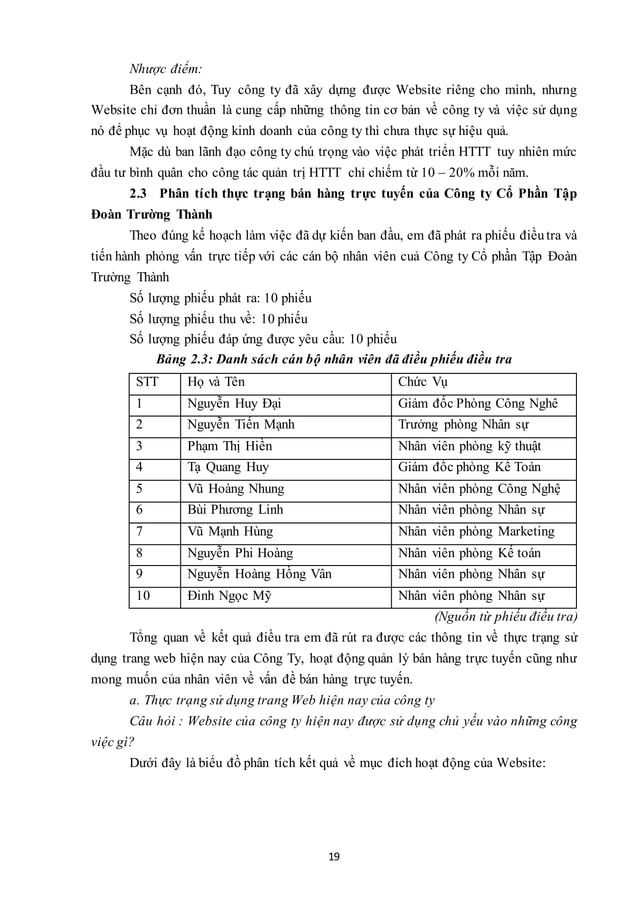 Khóa luận tốt nghiệp Phân tích thiết kế hệ thống website bán hàng trực tuyến tại Công ty Cổ phần ...
