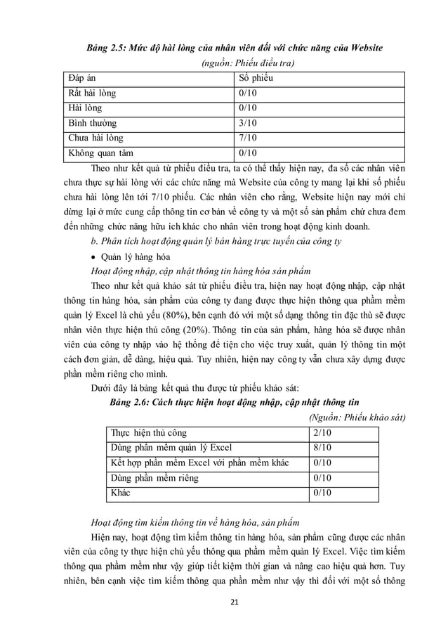 Khóa luận tốt nghiệp Phân tích thiết kế hệ thống website bán hàng trực tuyến tại Công ty Cổ phần ...