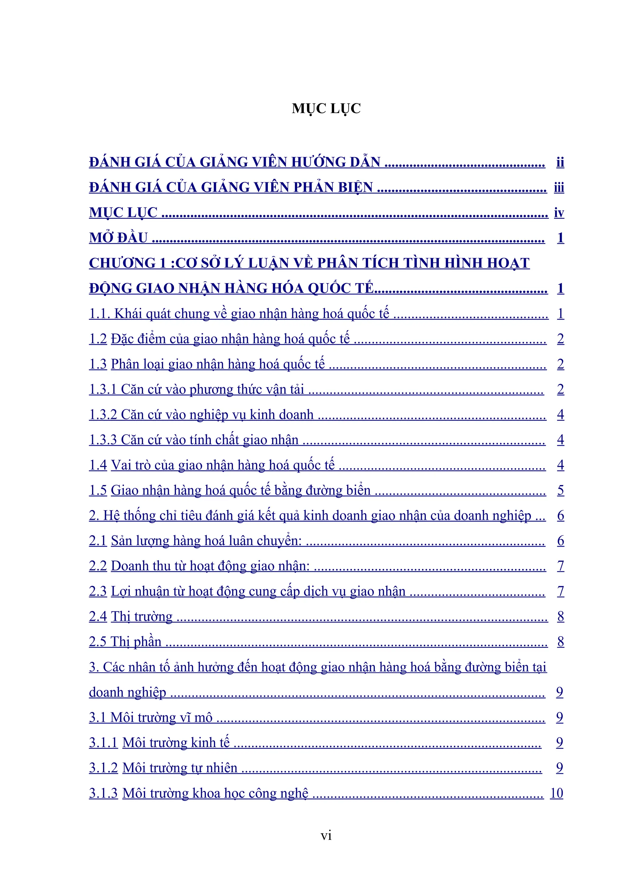 Phân tích tình hình giao nhận hàng hoá nhập khẩu bằng đường biển tại ...