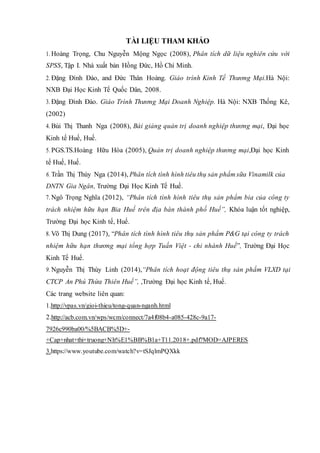 Khóa Luận Tốt Nghiệp Phân Tích Tình Hình Tiêu Thụ Sản Phẩm Tại Công Ty ...