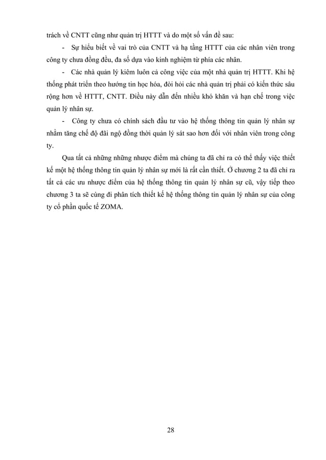 Khóa luận tốt nghiệp Phân tích và thiết kế hệ thống thông tin quản lý nhân sự tại Công ty Cổ ...
