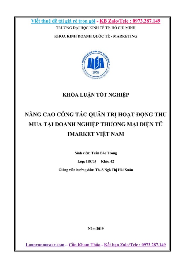 Khóa Luận Tốt Nghiệp Quản Trị Hoạt Động Thu Mua Tại Doanh Nghiệp Thương Mại Điện Tử.docx
