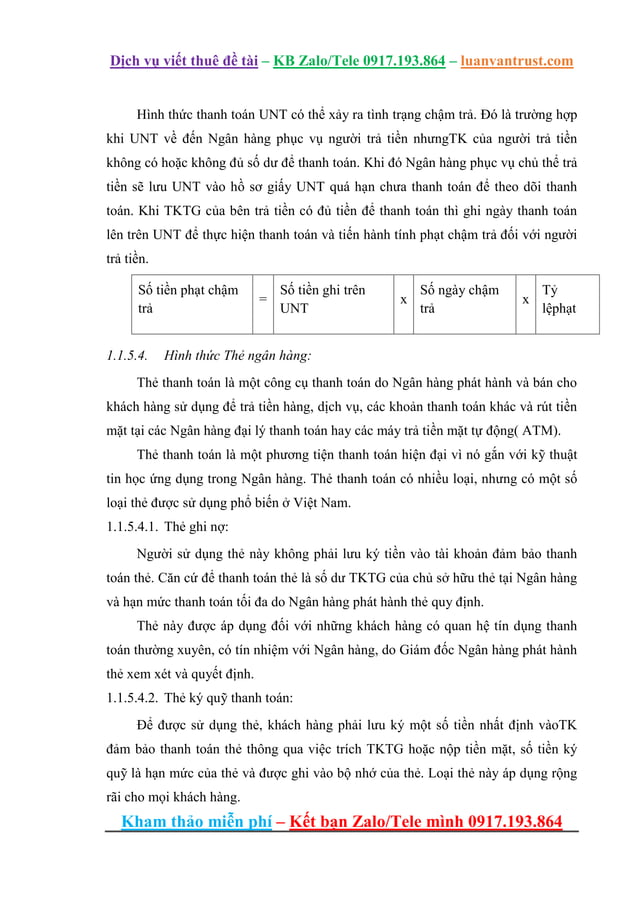 Khóa Luận Tốt Nghiệp Thanh Toán Không Dùng Tiền Mặt Tại Ngân Hàng.docx