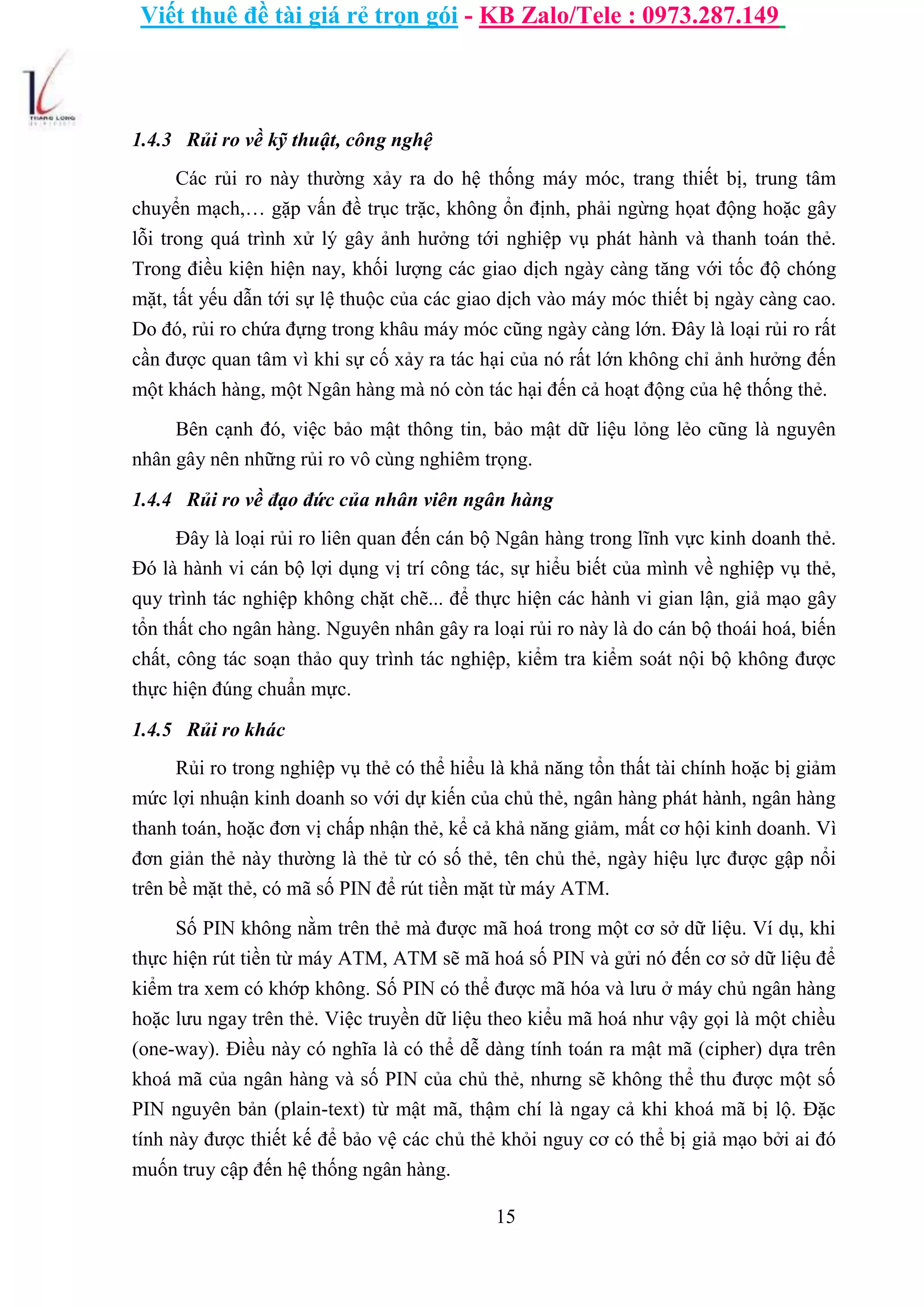 Khóa Luận Tốt Nghiệp Thẻ Thanh Toán Của Ngân Hàng Việt Nam.docx
