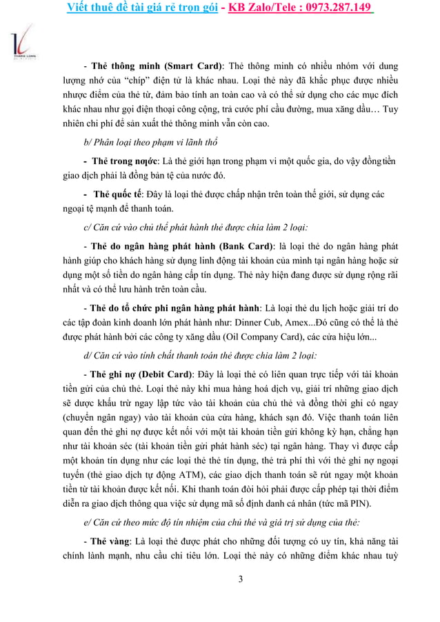 Khóa Luận Tốt Nghiệp Thẻ Thanh Toán Của Ngân Hàng Việt Nam.docx