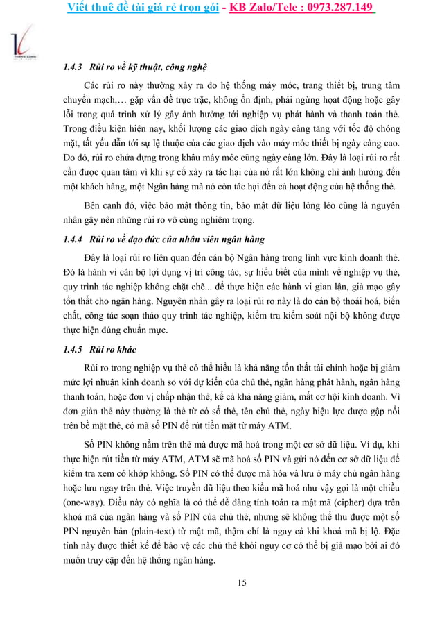 Khóa Luận Tốt Nghiệp Thẻ Thanh Toán Của Ngân Hàng Việt Nam.docx