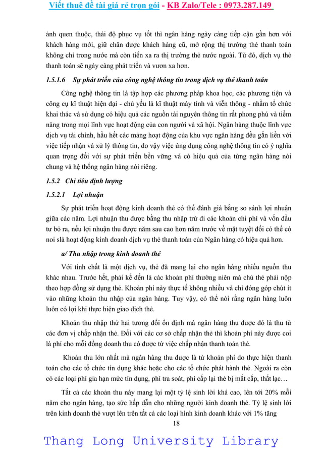 Khóa Luận Tốt Nghiệp Thẻ Thanh Toán Của Ngân Hàng Việt Nam.docx