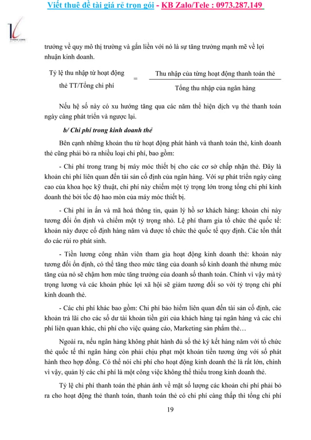 Khóa Luận Tốt Nghiệp Thẻ Thanh Toán Của Ngân Hàng Việt Nam.docx