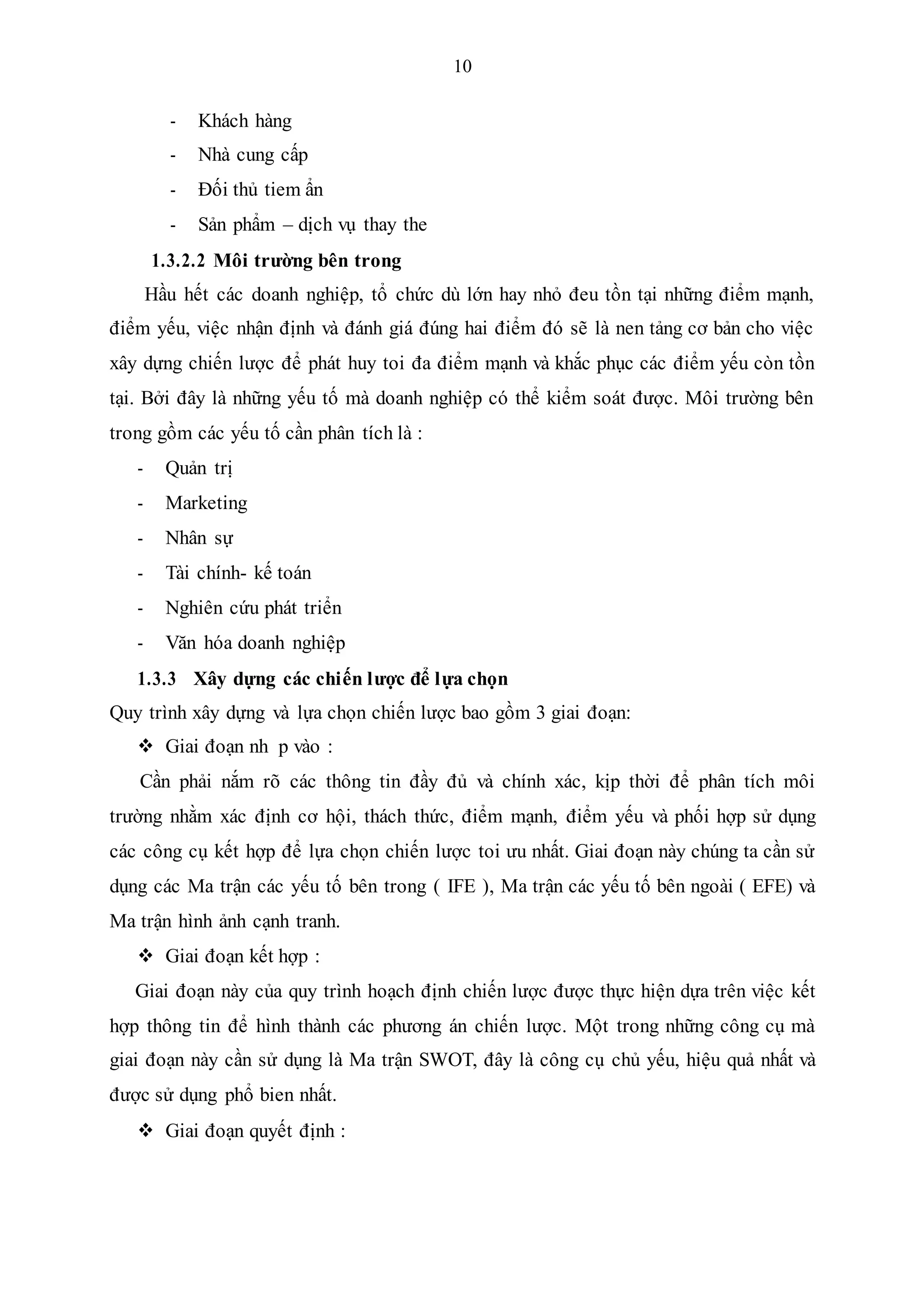 Khóa Luận Tốt Nghiệp Xây Dựng Chiến Lược Kinh Doanh Tại Nhà Hàng | DOCX