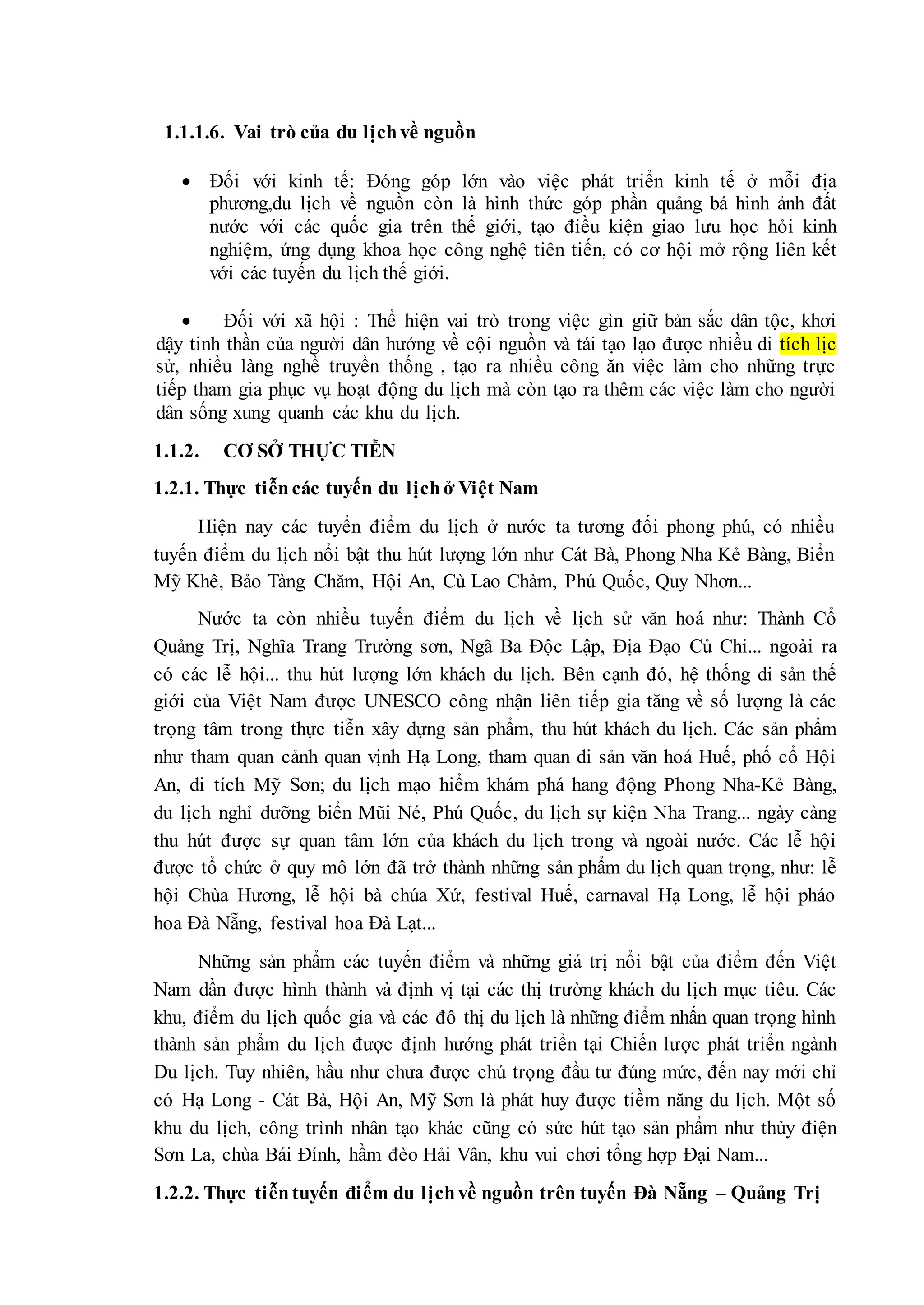 Khóa Luận Tốt Nghiệp Xây Dựng Chương Trình Du Lịch Đà Nẵng - Quảng Trị | DOCX