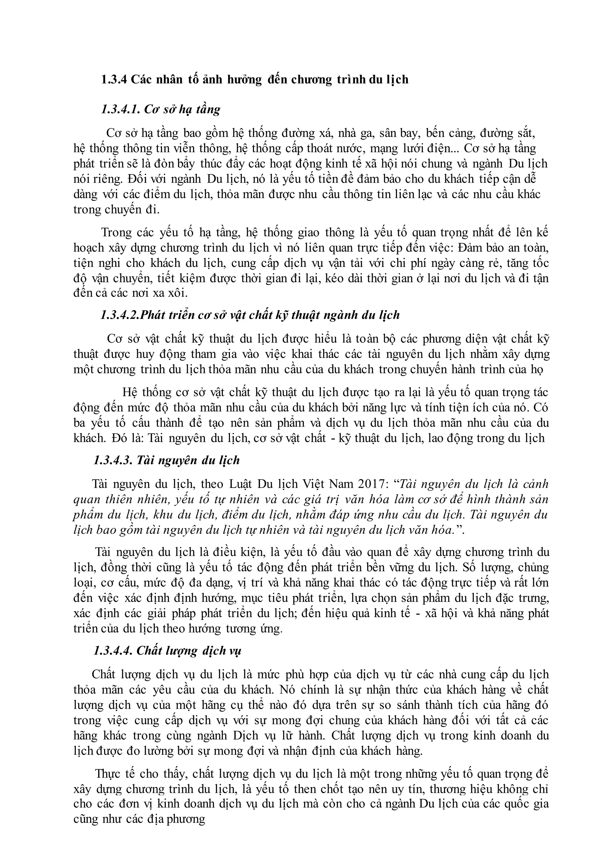 Khóa Luận Tốt Nghiệp Xây Dựng Chương Trình Du Lịch Đà Nẵng - Quảng Trị | DOCX