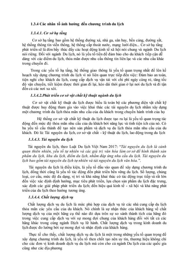 Khóa Luận Tốt Nghiệp Xây Dựng Chương Trình Du Lịch Đà Nẵng - Quảng Trị | DOCX