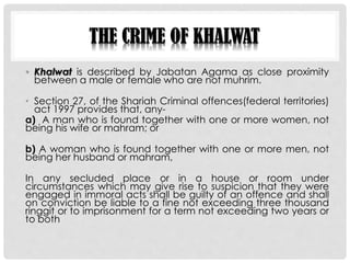 Khalwat raid return presentation | PPTX | Crime & Harmful Acts to ...