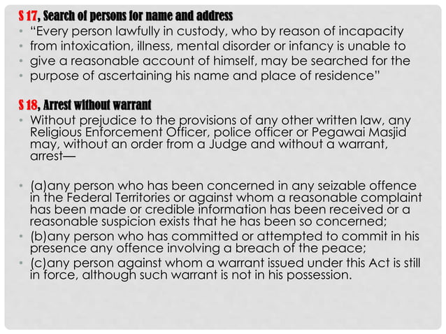 Khalwat raid return presentation | PPTX | Crime & Harmful Acts to ...