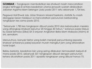 Khalwat raid return presentation | PPTX | Crime & Harmful Acts to ...