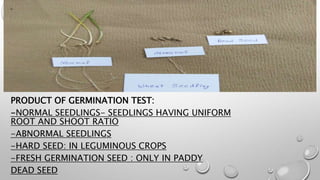 Seed testing | PPTX