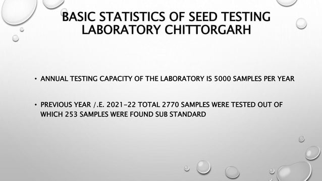 Seed testing | PPT