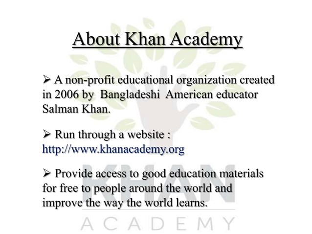 Khan Academy | PPSX