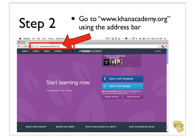 Khan Academy - How to login for BTG Students