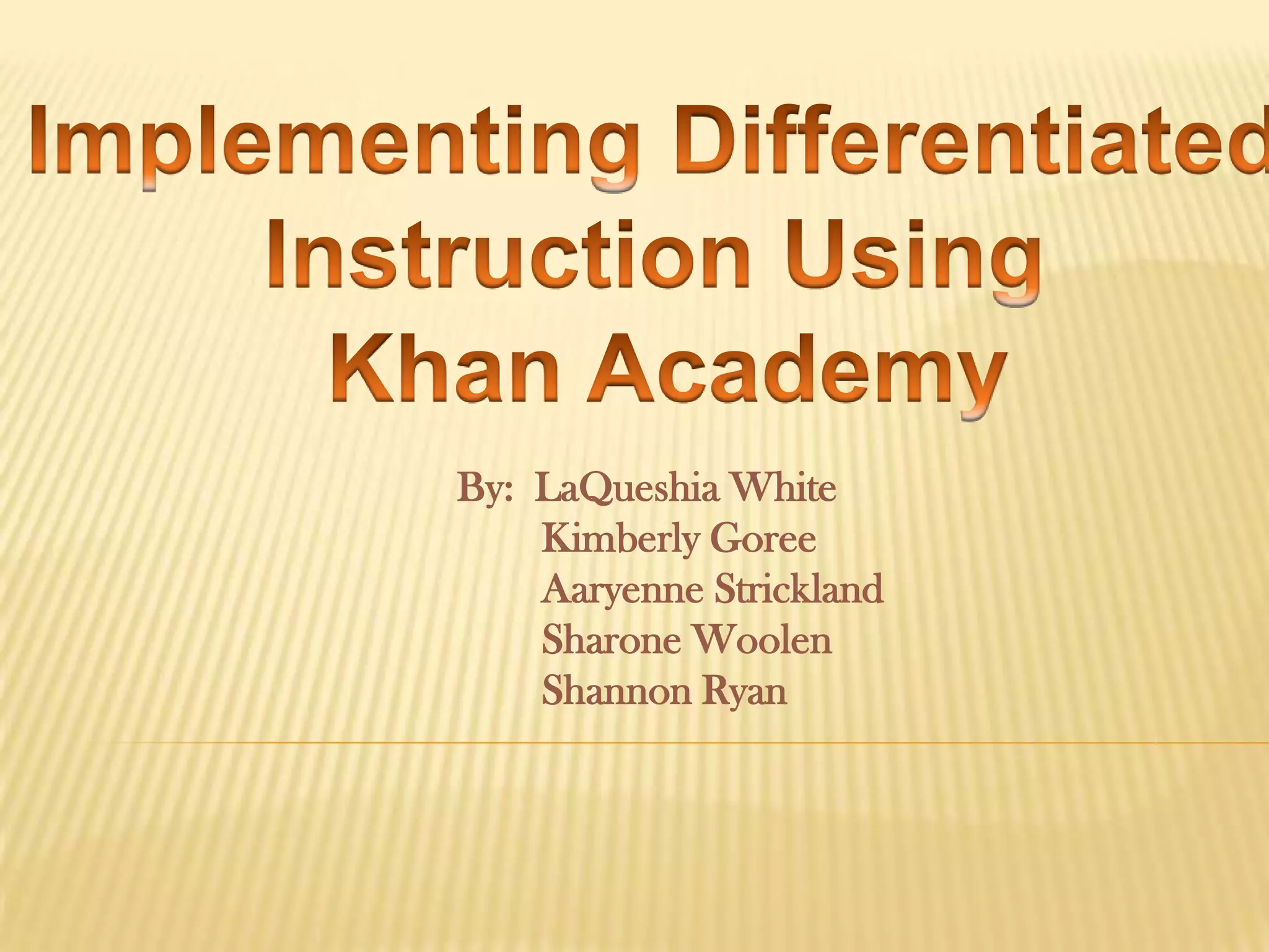 Khan academy powerpoint | PPTX
