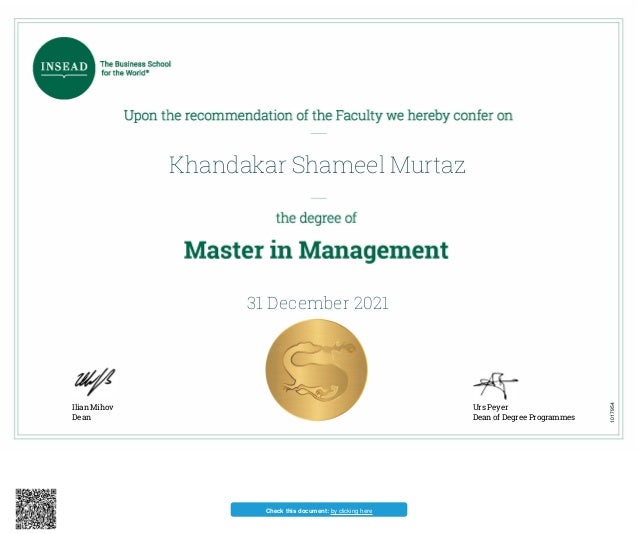 Master in Management (MIM) Diploma | PDF